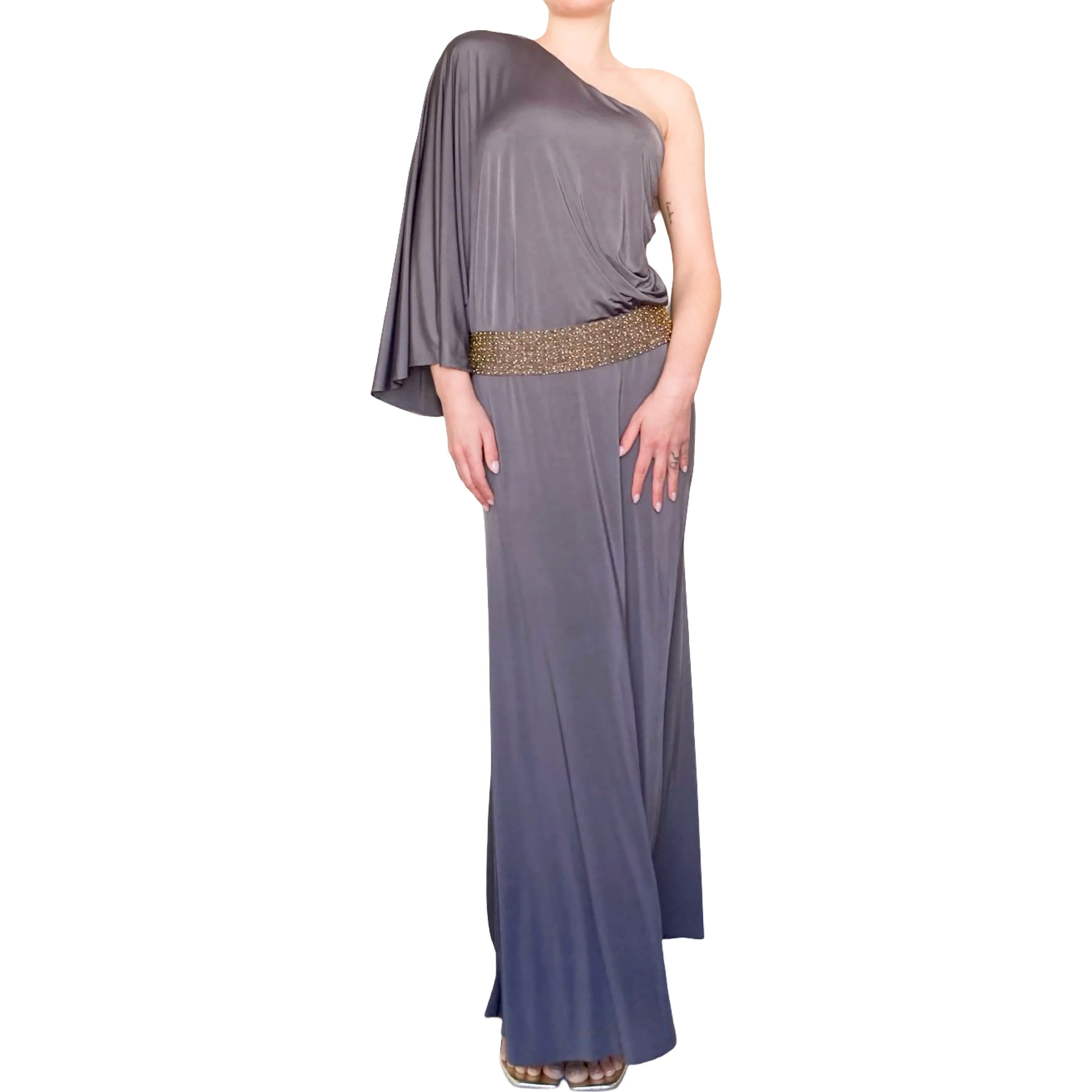 Luxury Italian Designer 90s Goddess Toga Maxi Dress – InLouve