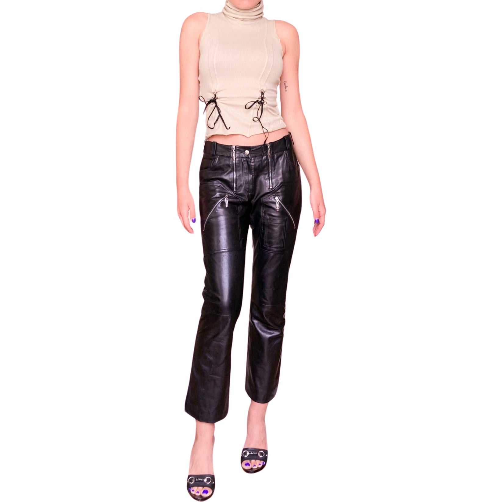 Christian Dior ( by John Galliano ) S/S 2004 hardcore leather pants ...