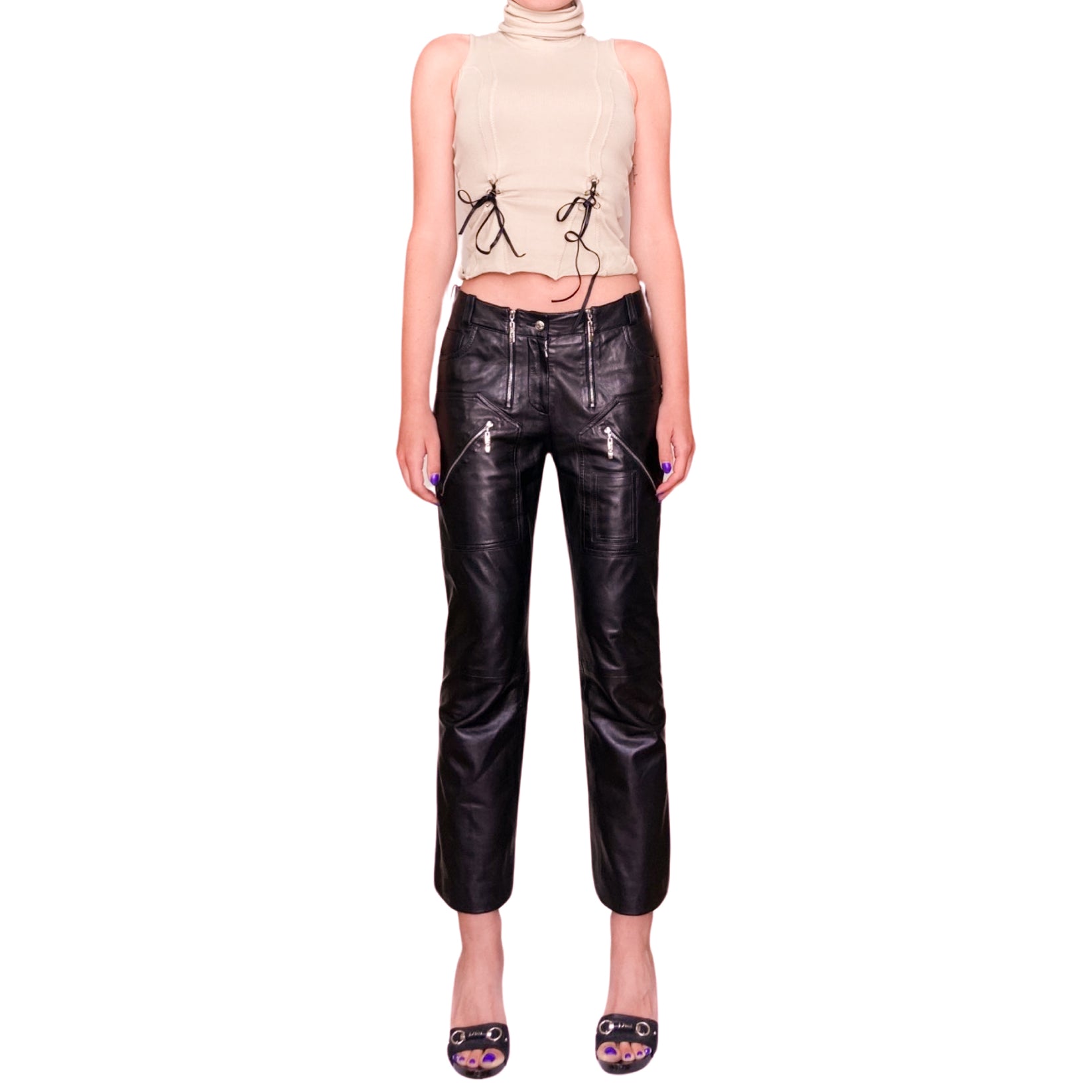Christian Dior ( by John Galliano ) S/S 2004 hardcore leather pants ...