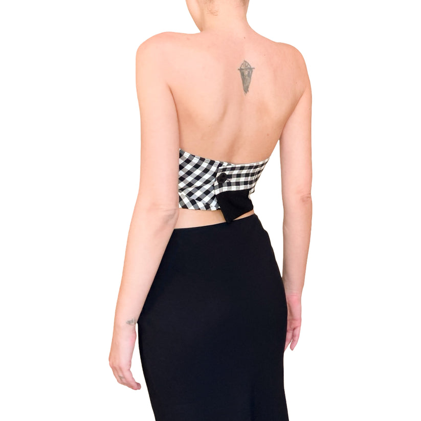 John Galliano S/S 2000 runway gingham bustier – InLouve
